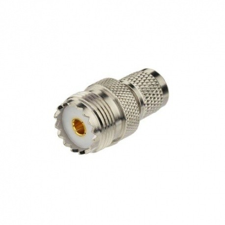 RF Mini-UHF Male - UHF Female Adapter (SO-239)