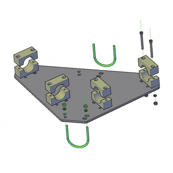 Antenne delta loop monobande 20m PST-LOOP1-20 à élément unique rigide ProSisTel