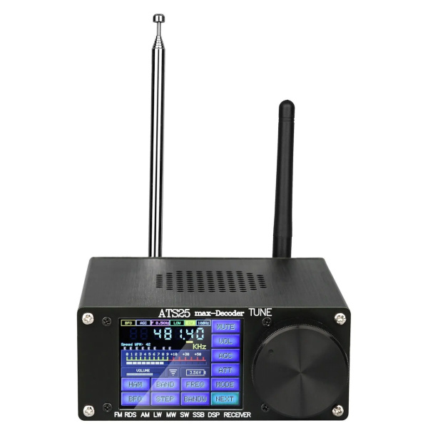HamGeek ATS25 max HF receiver 0.1 to 30MHz FM AM SSB RTTY decoder FT8 CW